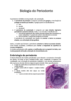 Periodontia - Anatomia e histologia do Periodonto - Warning: TT: undefined function: 32 ...