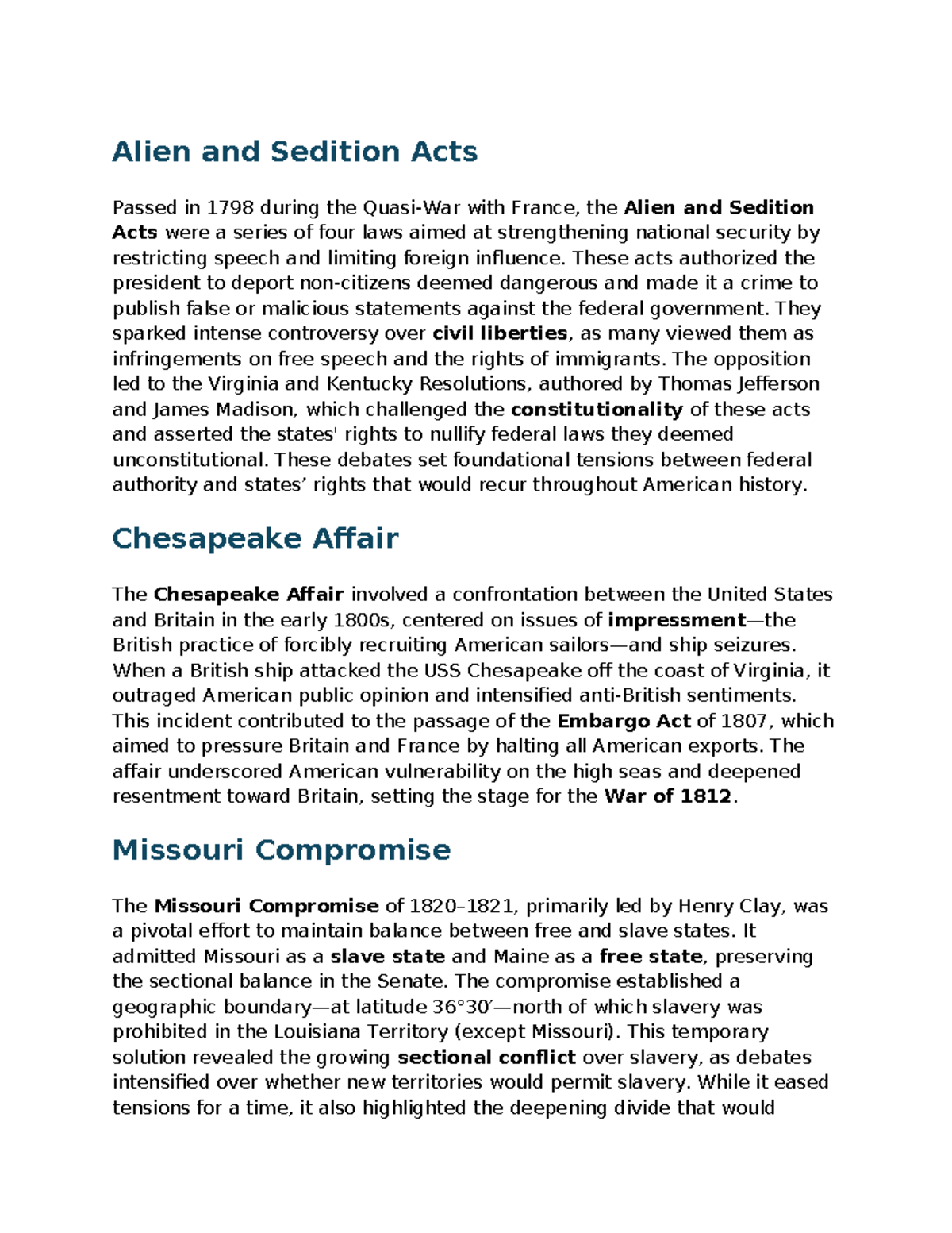 US History 101: Study Guide for 10/15 Midterm Exam - Studocu