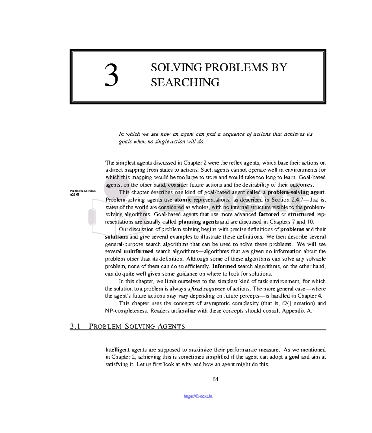 Revised Title: Problem-Solving by Searching - Lecture Notes (CS101 ...