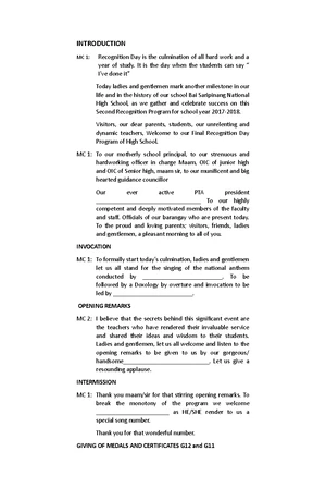 Lesson Exemplar for English 7 - Week 8 Day 2 Curriculum Guide - Studocu