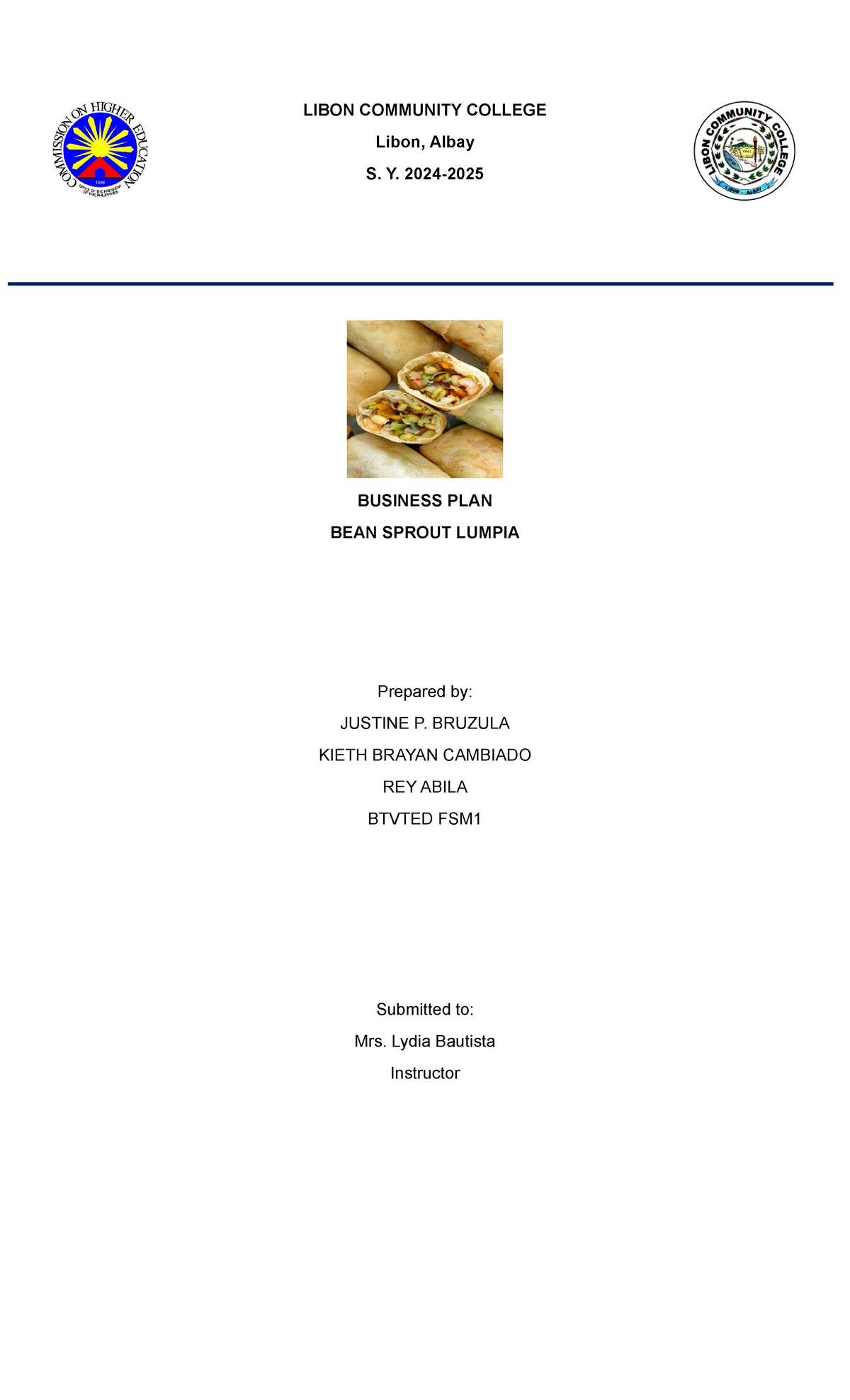 Business 094116 - LIBON COMMUNITY COLLEGE Libon, Albay S. Y. 2024 ...