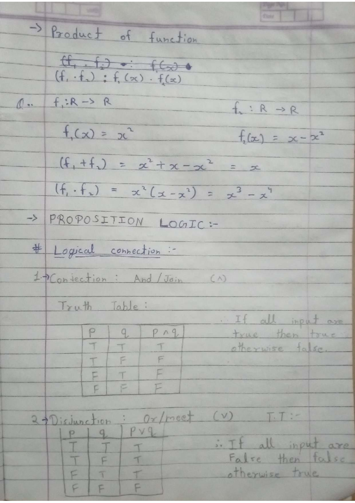 Logic and Truth Tables: Propositions and Quantifiers (Part 2 DS) - Studocu