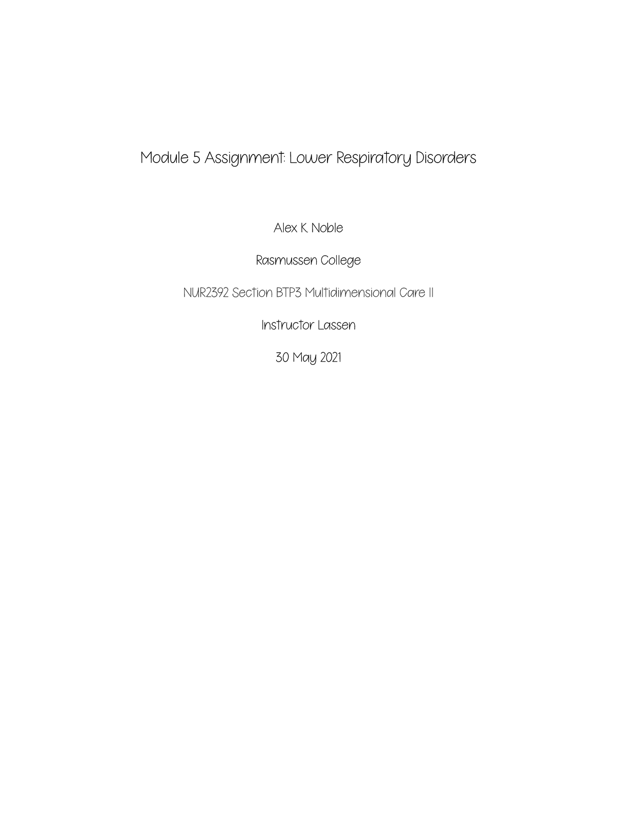 COPD Poster - Module 5 Assignment: Lower Respiratory Disorders Alex K ...