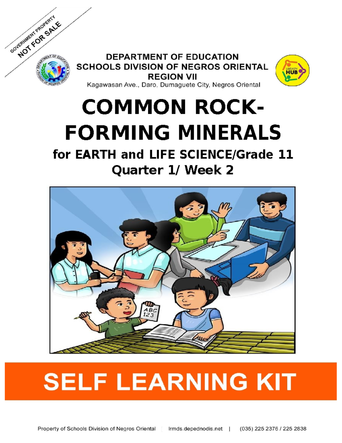 Common Rock-Forming Minerals: Earth and Life Science 11 Q1 Week 2 Guide ...