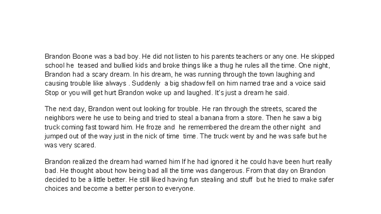 Brandon Boone's Transformation: A Lesson in Choices - Studocu