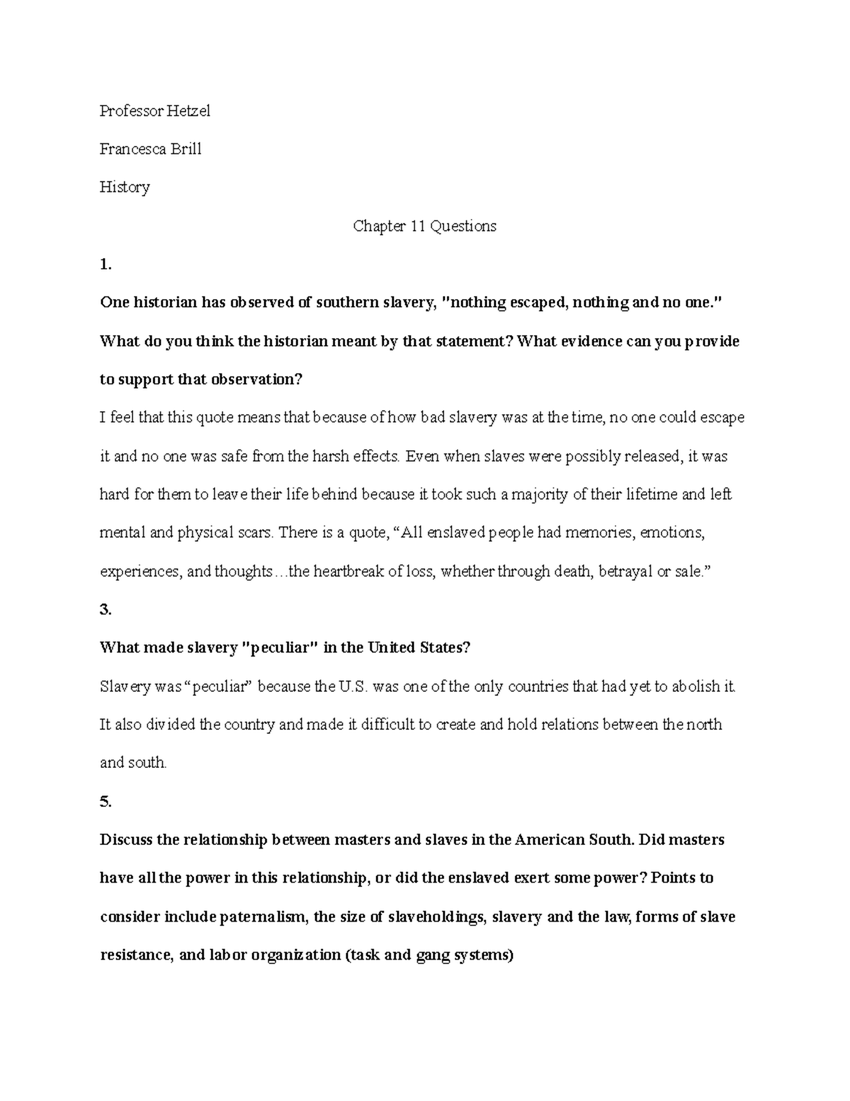 Give Me Liberty! Chapter 11 questions and answers - Professor Hetzel ...