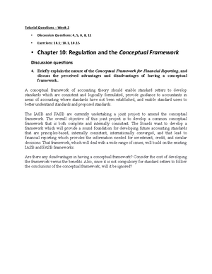 WEEK 13 and 14 Tutorial Solutions - WEEK 13 & 14 TUTORIALS - Chapter 18: Statement of cash flows ...