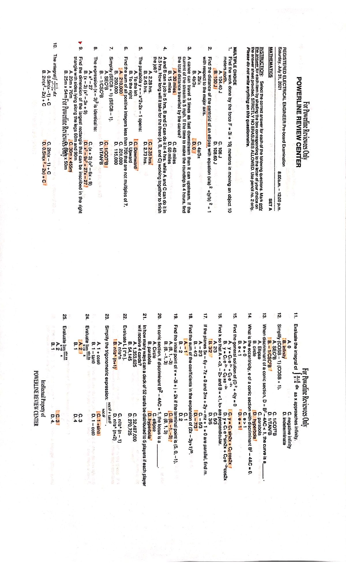Refresher MATH Powerline SEPT 2021 - Electrical and Electronics ...