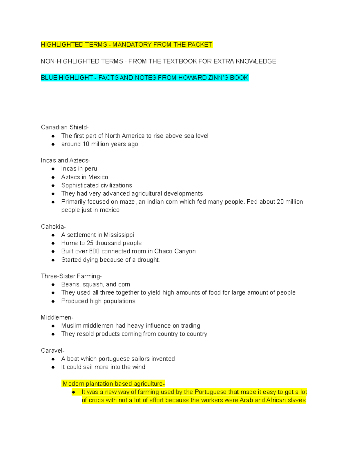 APUSH 2023: Term & Textbook Notes by SAM Luther - Key Concepts Review ...