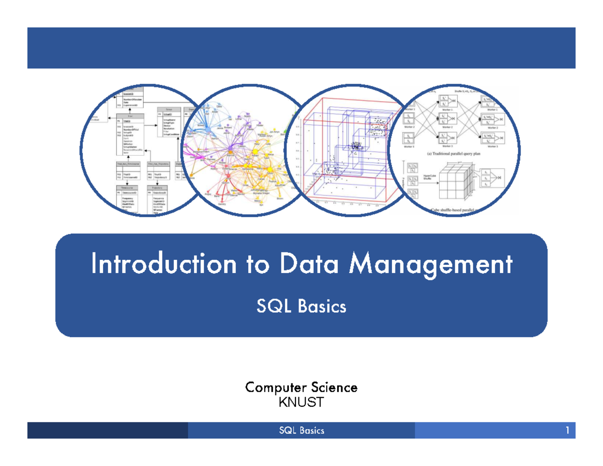 CS101: Lecture 02 - SQL Basics and Relational Model Overview - Studocu