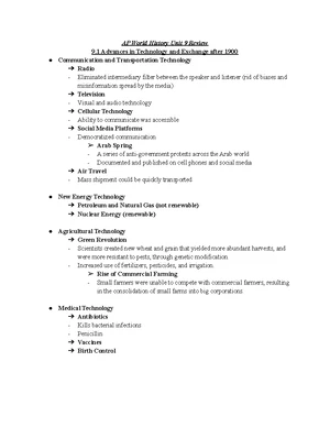 AP World History- Unit 1 Study Guide copy - Unit 1: The Global Tapestry ...