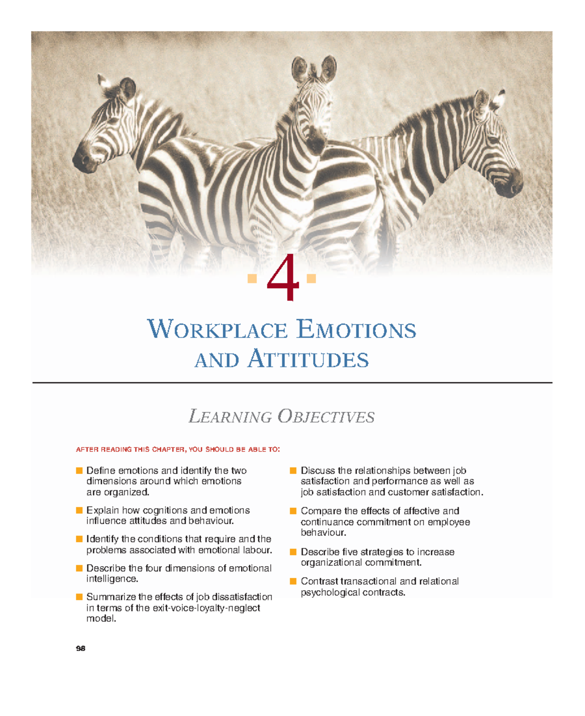 Workplace Emotions, Attitudes, and Stress: Chapter 4 Summary - Studocu