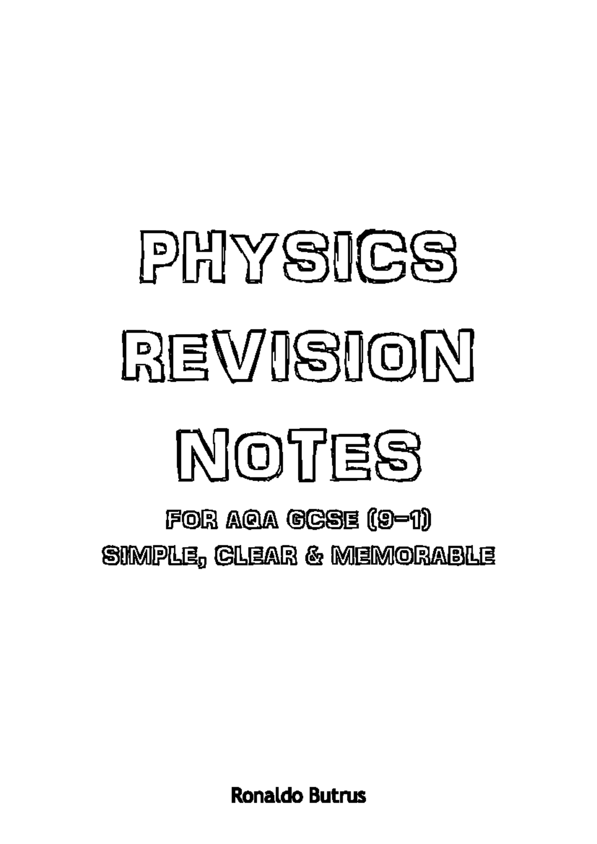 AQA GCSE PHYSICS REVISION NOTES - PAPER 1 (8463) - Studocu