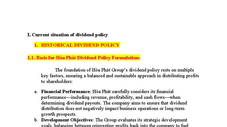 Hòa Phát Group (HPG) Dividend Policy Analysis and Historical Overview ...