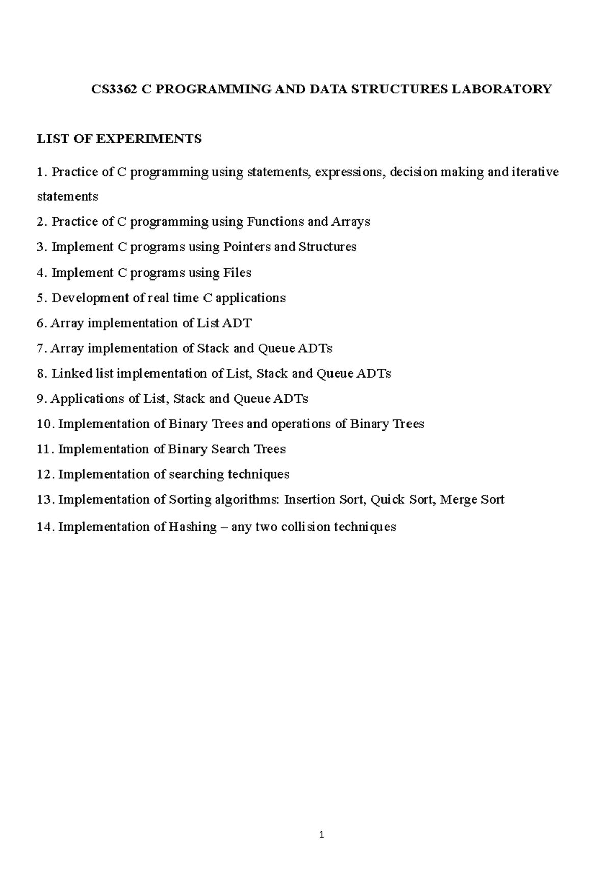 CS3353 - C Programming & Data Structures - Nov/Dec 2023 Question Paper - Studocu
