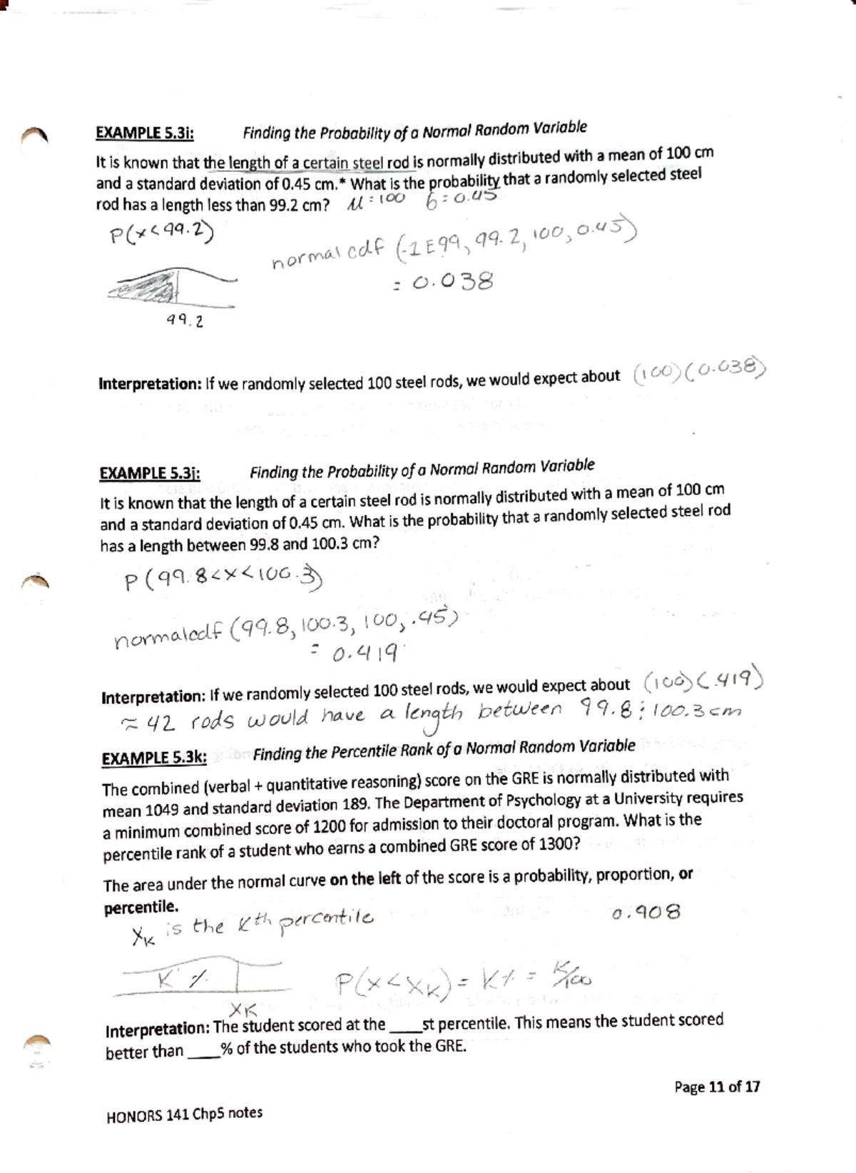 Stats Chapter 2 prt. 3 - Notes and Problems - ,_ 2 MeasuresofRelative ...