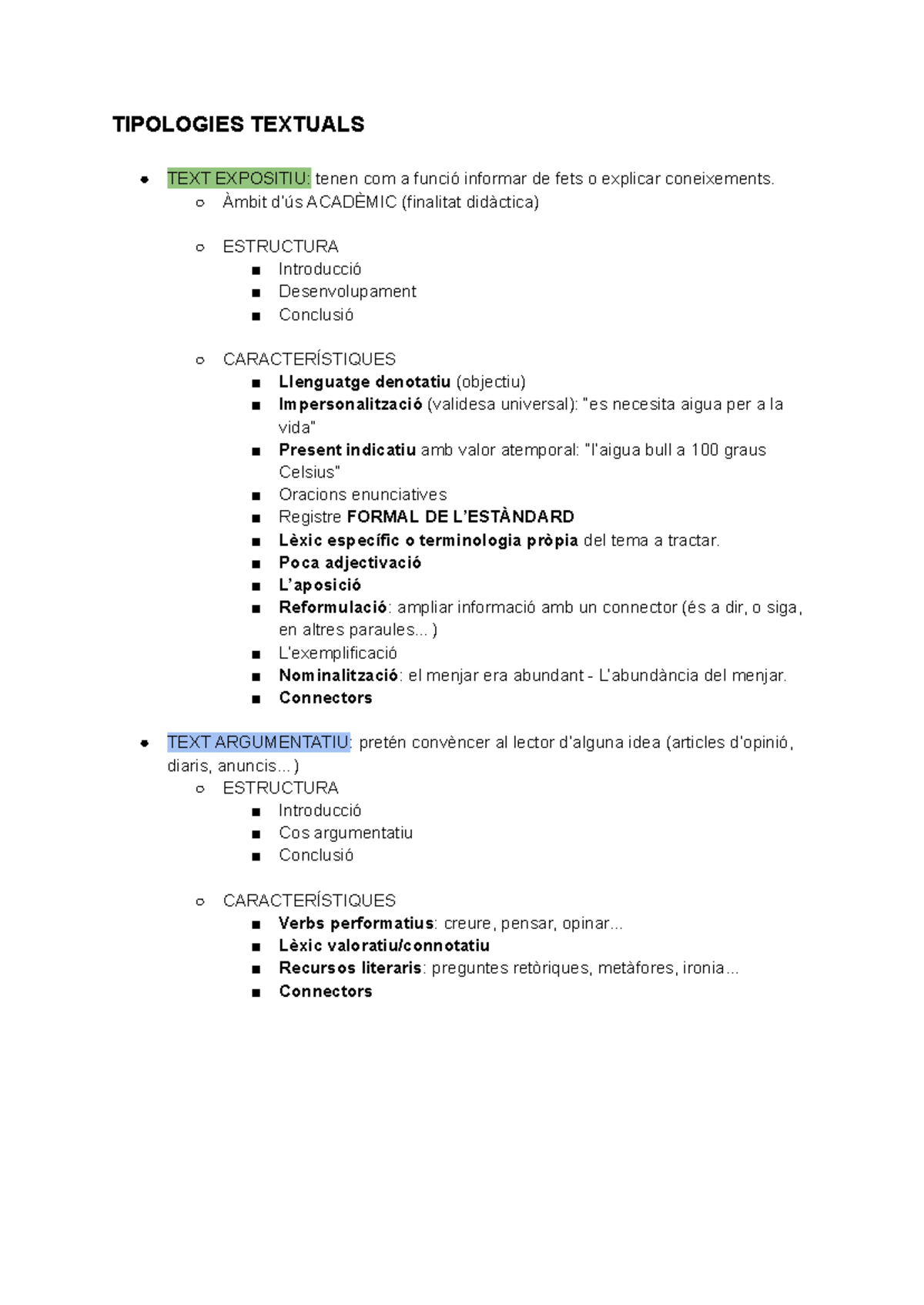 Comentari sobre Tipologies Textuals: Expositiu i Argumentatiu - CCV ...