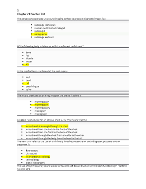 MED 122 Practice Tests - Medical Terminology 2 – Practice Tests Chapter ...