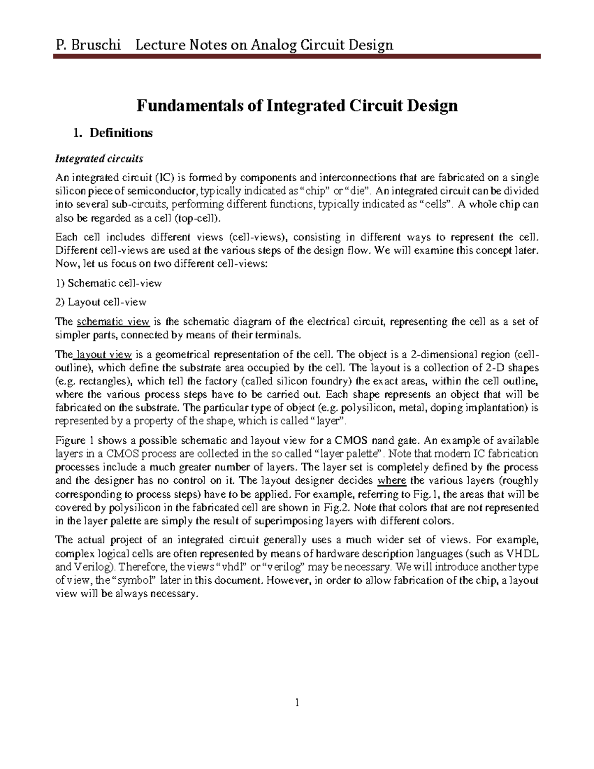 Analog Design Flow for Integrated Circuits: Fundamentals and Steps ...