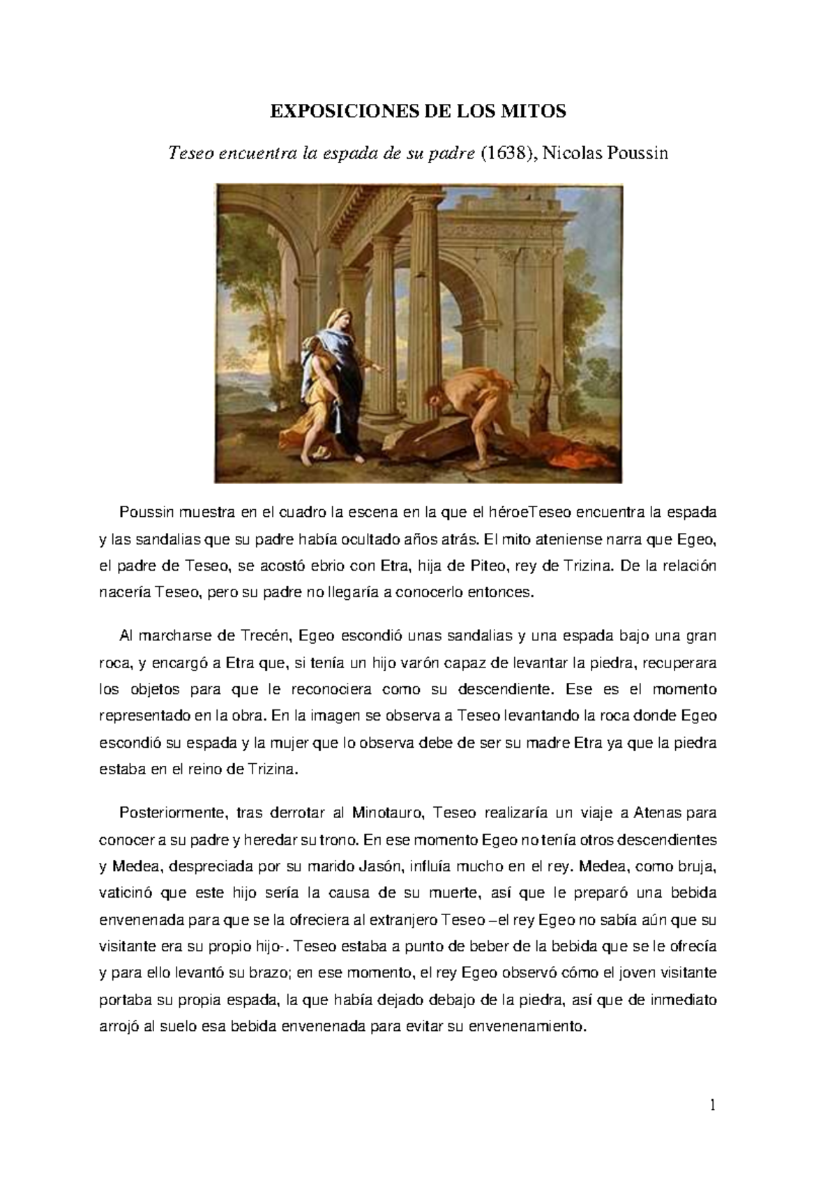 Exposiciones de Mitos en el Arte: Análisis y Contexto - Studocu