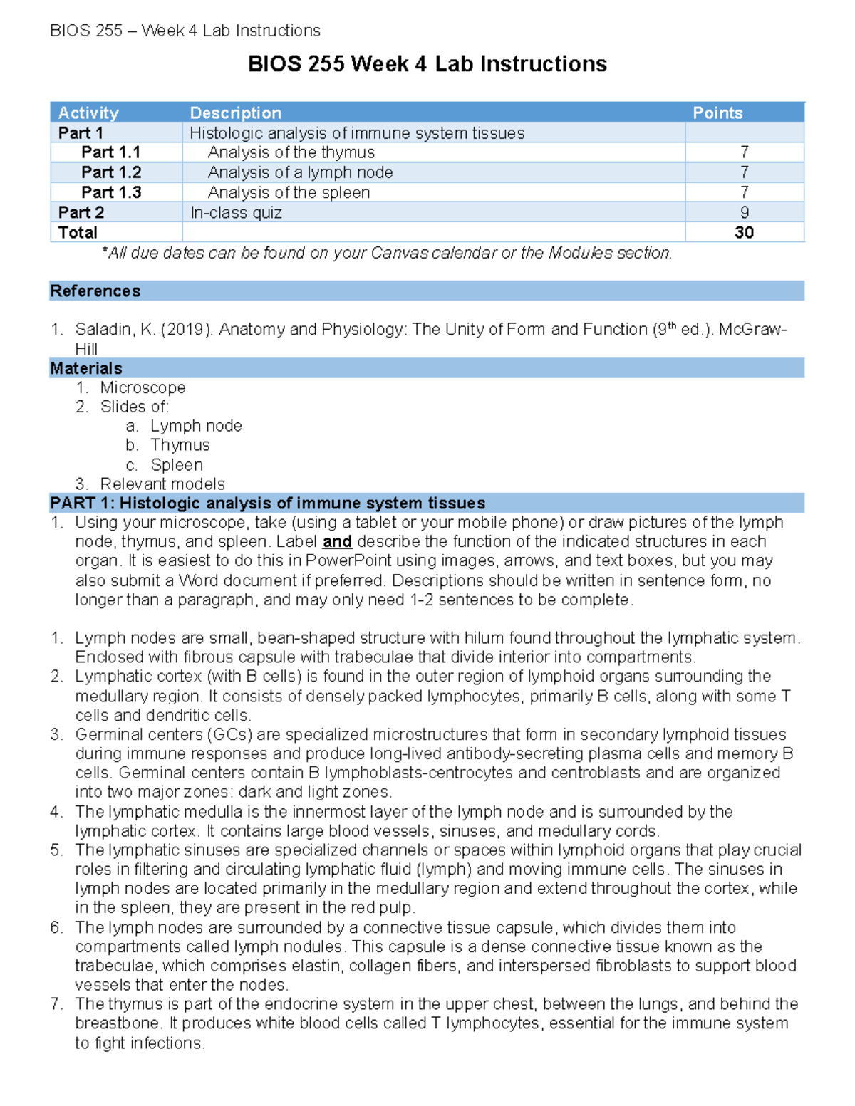 BIOS 255 Week 4 Lab - Onsite lab - BIOS 255 Week 4 Lab Instructions ...