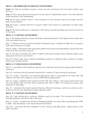[Solved] siwes logbook filling for computer science - Industrial ...