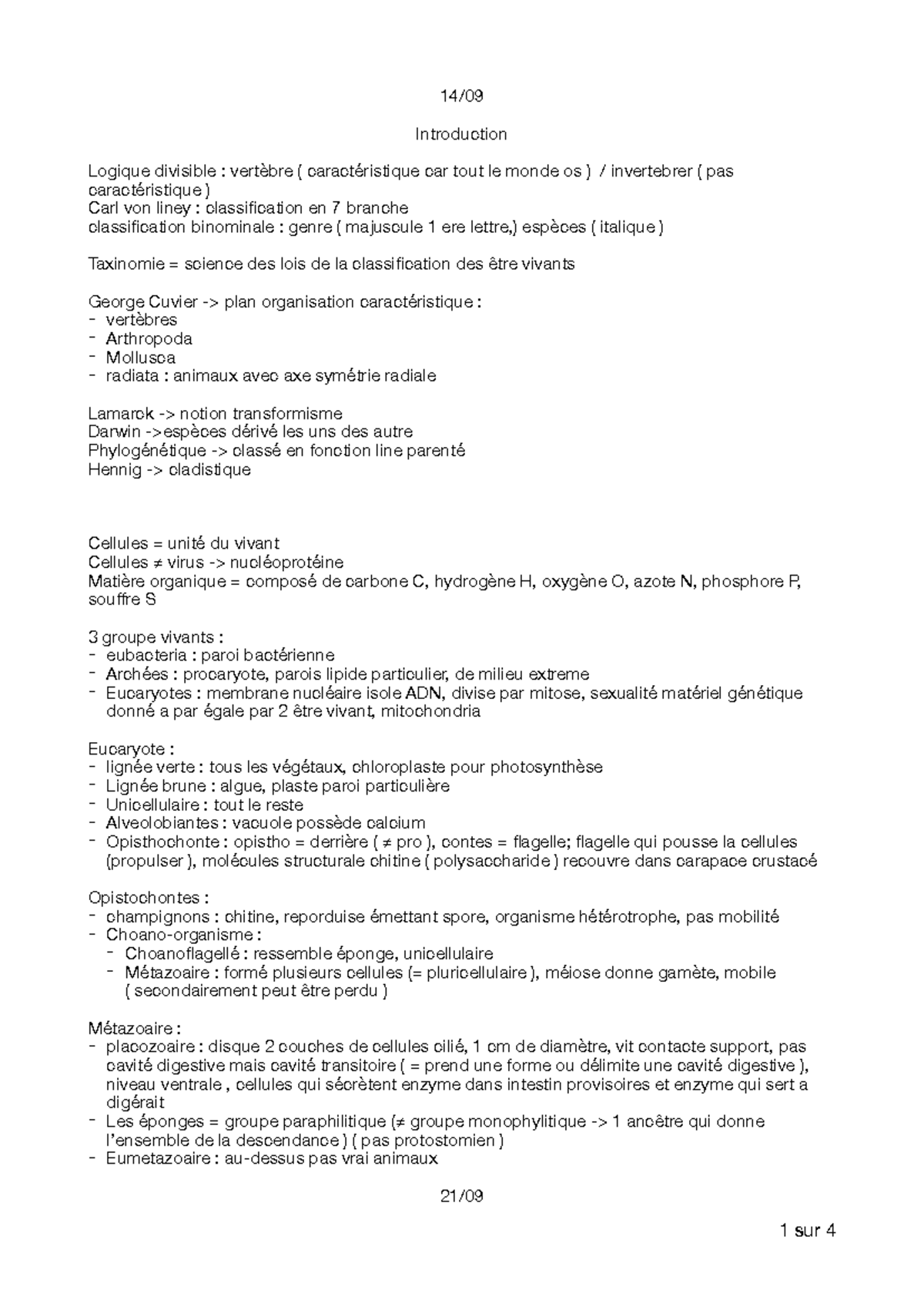 BA Invertebrés : Classification et Caractéristiques des Animaux ...