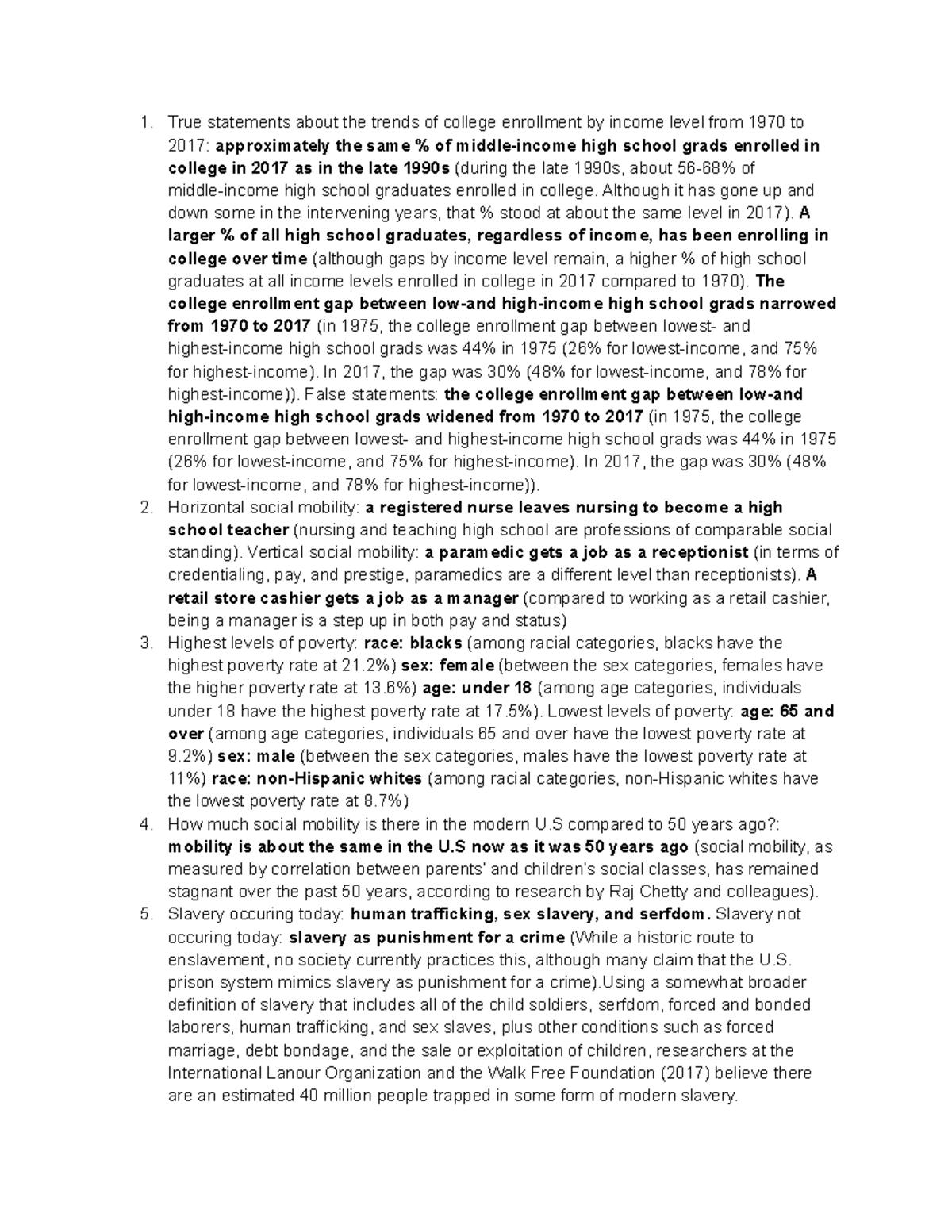 Chapter 7 Inquizitive: Key Notes on Social Stratification & Mobility ...