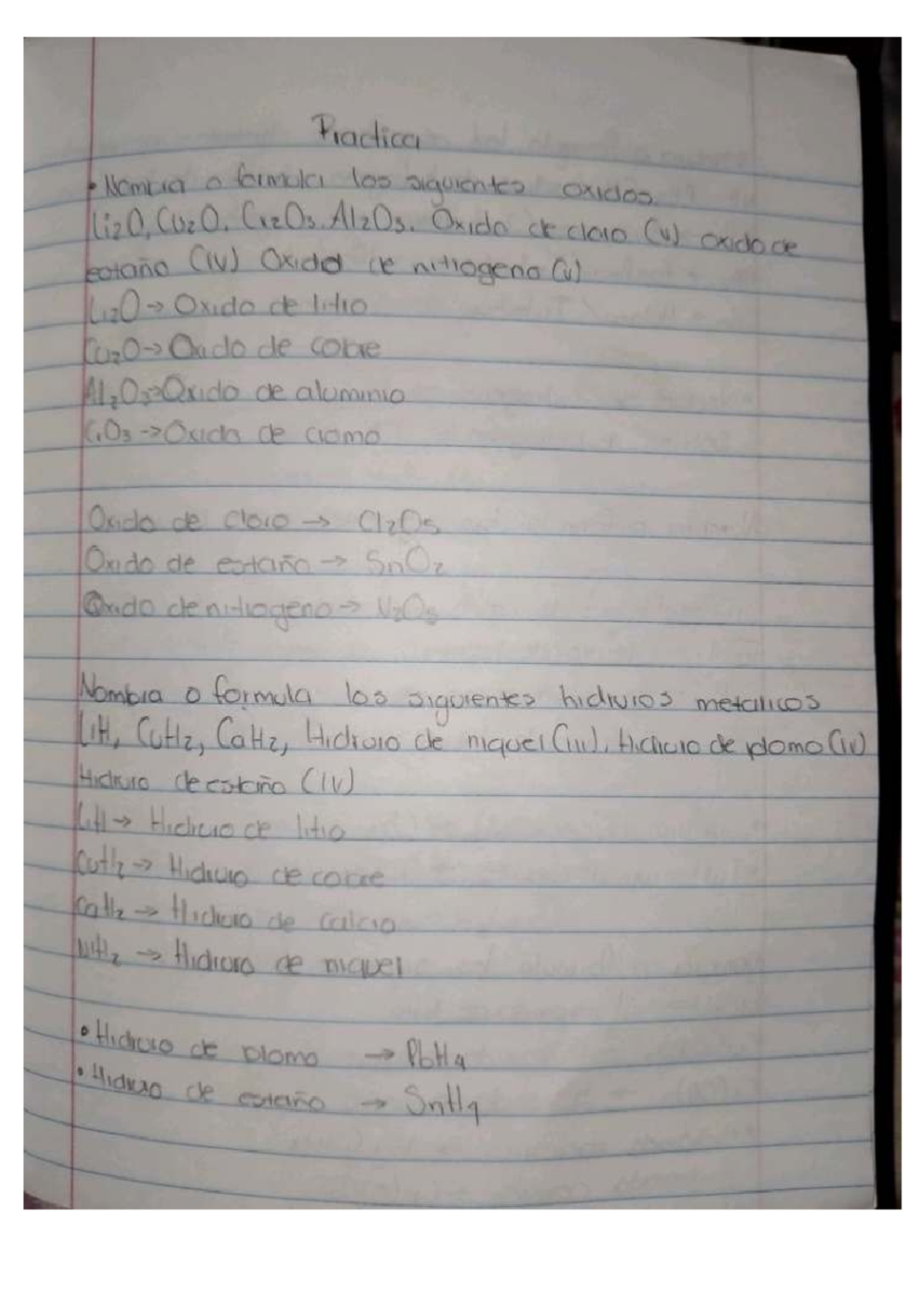 Unidad 4 y 5 de Química: Nombres y Fórmulas de Compuestos - Studocu