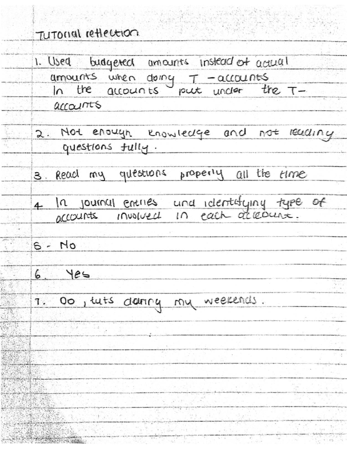251 TUT W4 - Job Costing and Overhead Analysis Tutorial Reflection ...
