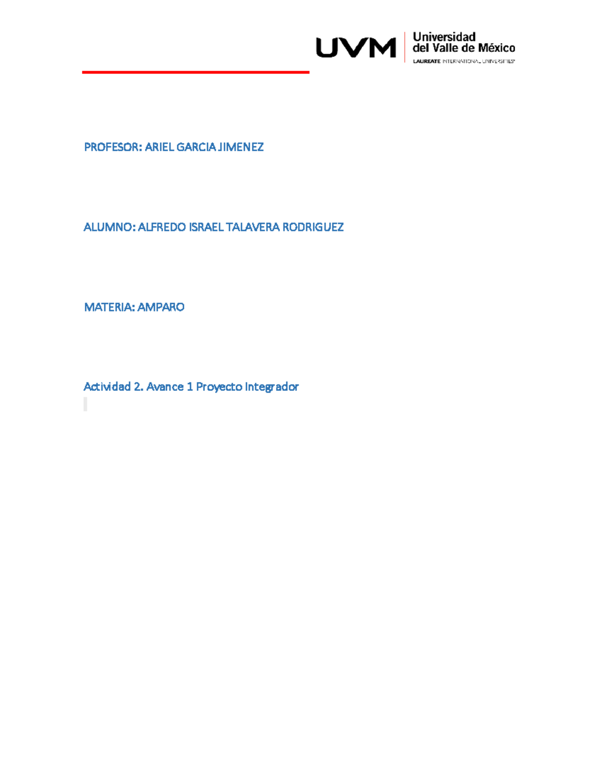 A2 ATR - Actividad 2 Practica forense de amparo - Warning: TT: undefined function: 32 PROFESOR ...