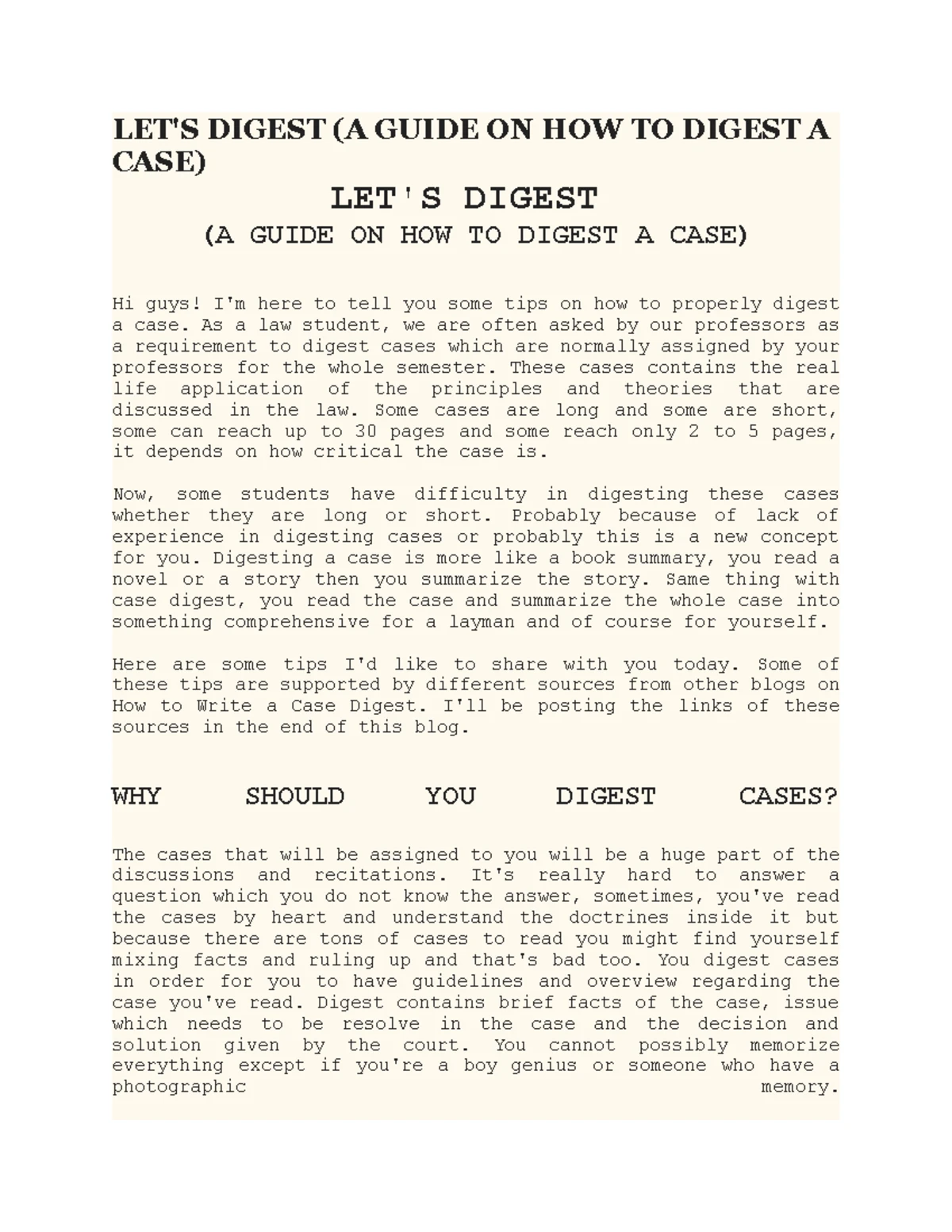 Legal Memorandum Sample - REPUBLIC OF THE PHILIPPINES REGIONAL TRIAL ...