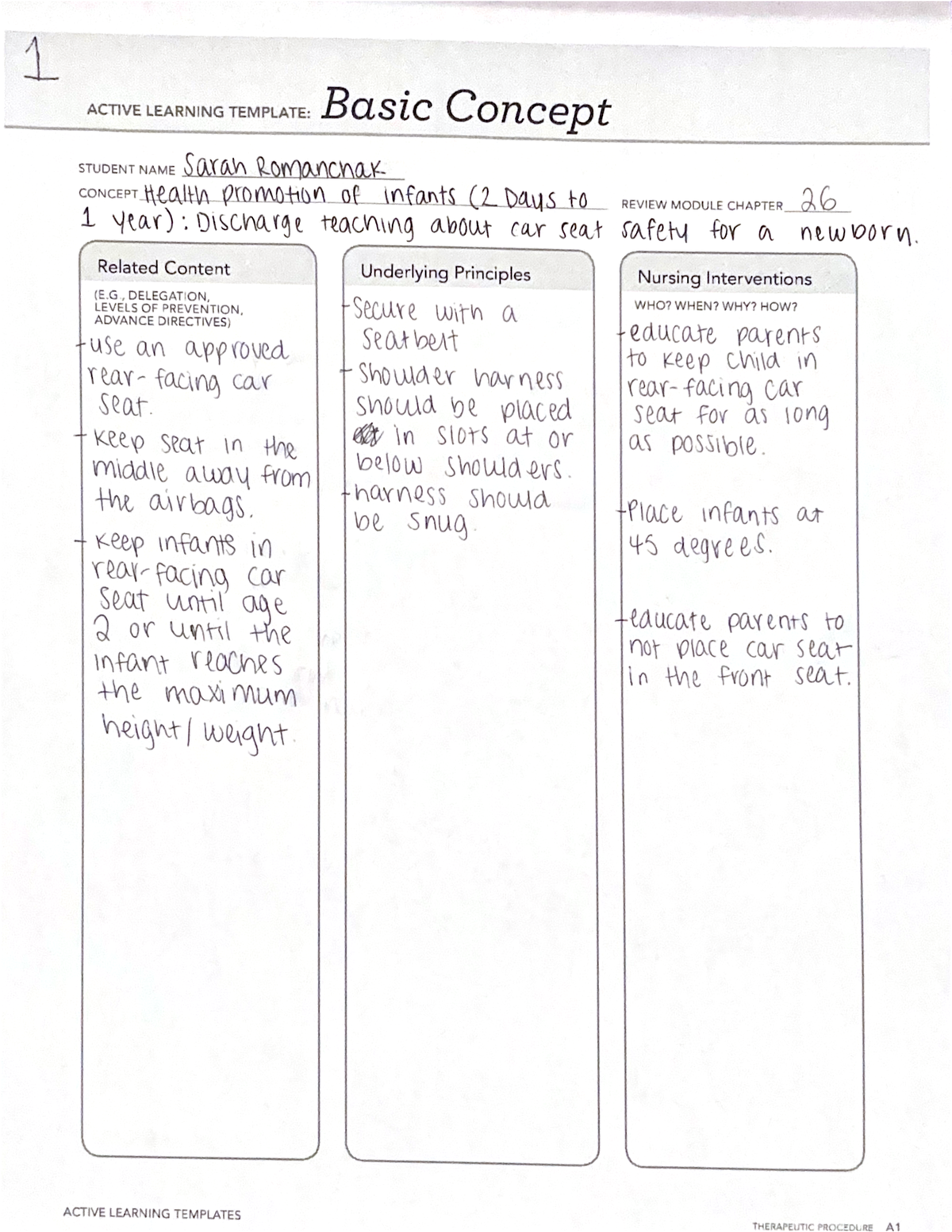 Remediation Maternity B - 1 ACTIVE LEARNING TEMPLATE: Basic Concept ...