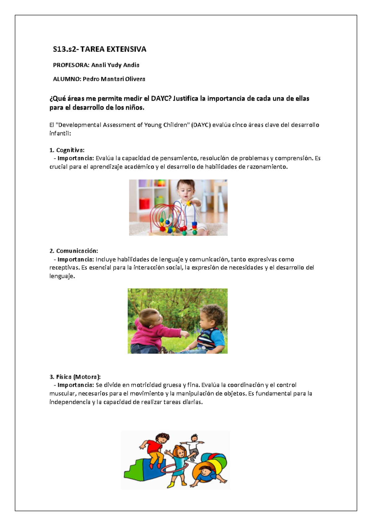 S13 s2 - Tarea Extensiva - S13- TAREA EXTENSIVA PROFESORA: Anali Yudy ...