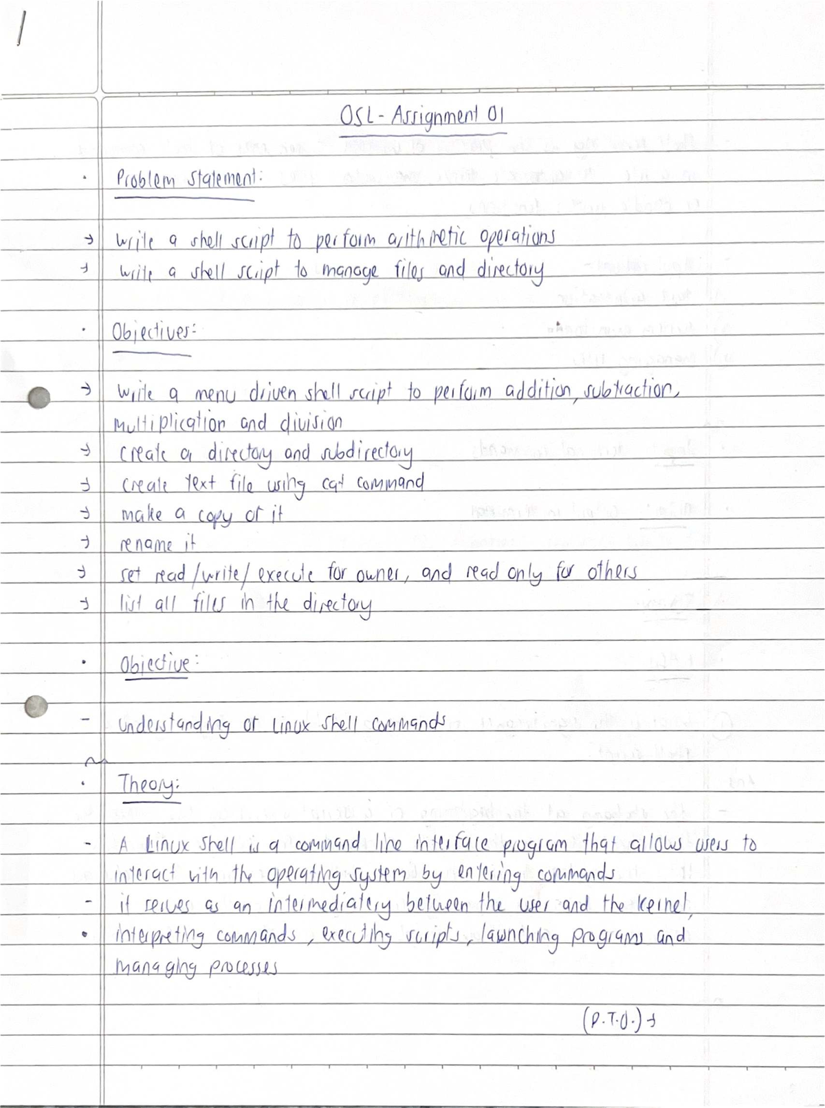 OS 101 Final Exam: Shell Scripting & Process Management - Studocu