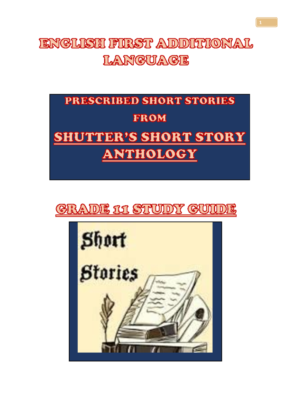 Grade 11 FAL Short Stories Analysis Guide: Key Themes & Characters ...