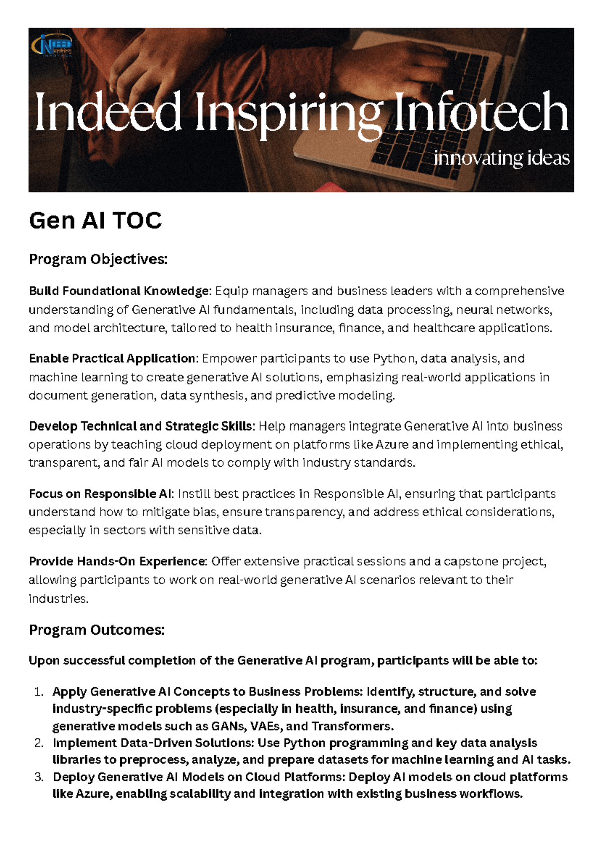 Gen AI TOC - Artificial intelligence notes - Gen AI TOC Program ...