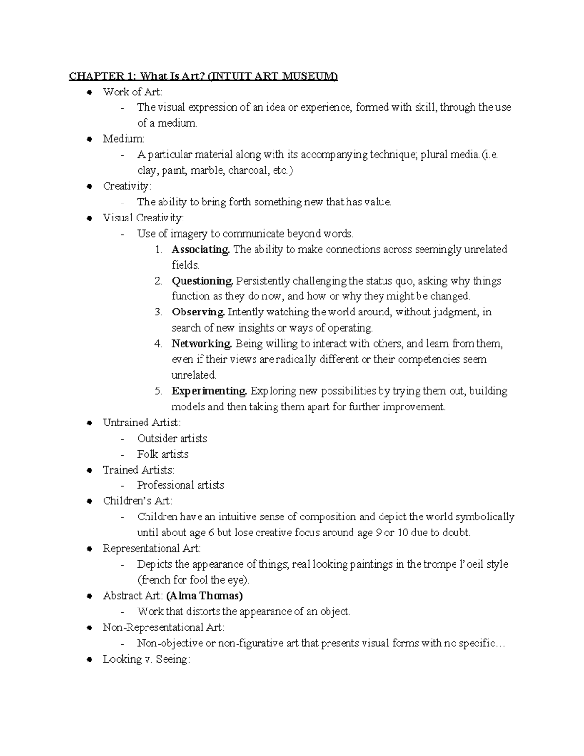 Art Appreciation Notes: Understanding Art and Its Functions (Chapter 1 ...