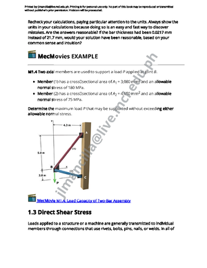 574415940 Machine Design Problem SETS - BSME- SPUR GEAR SET 1 Find the tooth thickness of a 14 ...