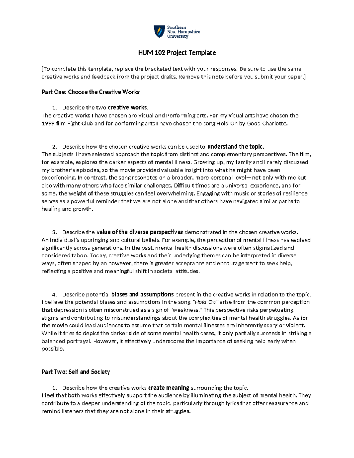 HUM 102 Project Template(3) week 7 - HUM 102 Project Template [To ...