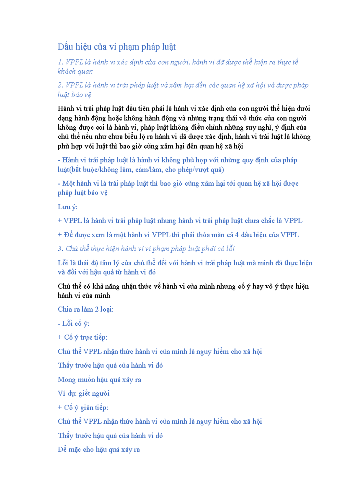 Dau Hieu Vi Pham Phap Luat - Dấu hiệu của vi phạm pháp luật VPPL là ...