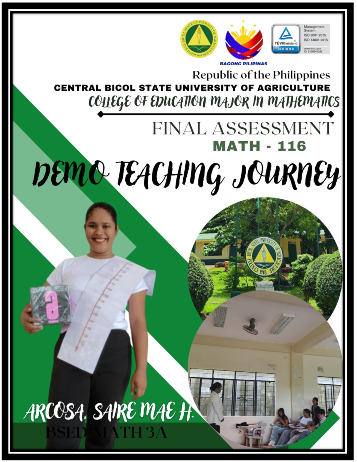 Math116 Demo Teaching Reflection: Insights and Growth - Studocu