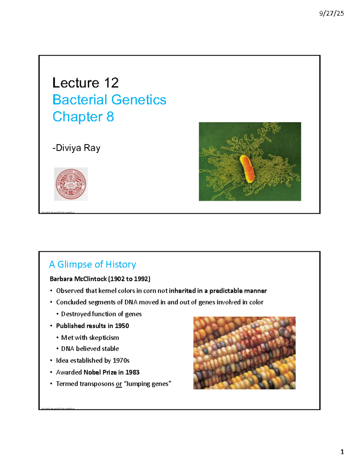 Bacterial Genetics and Genetic Change: Lecture Notes (Chapter 8) - Studocu