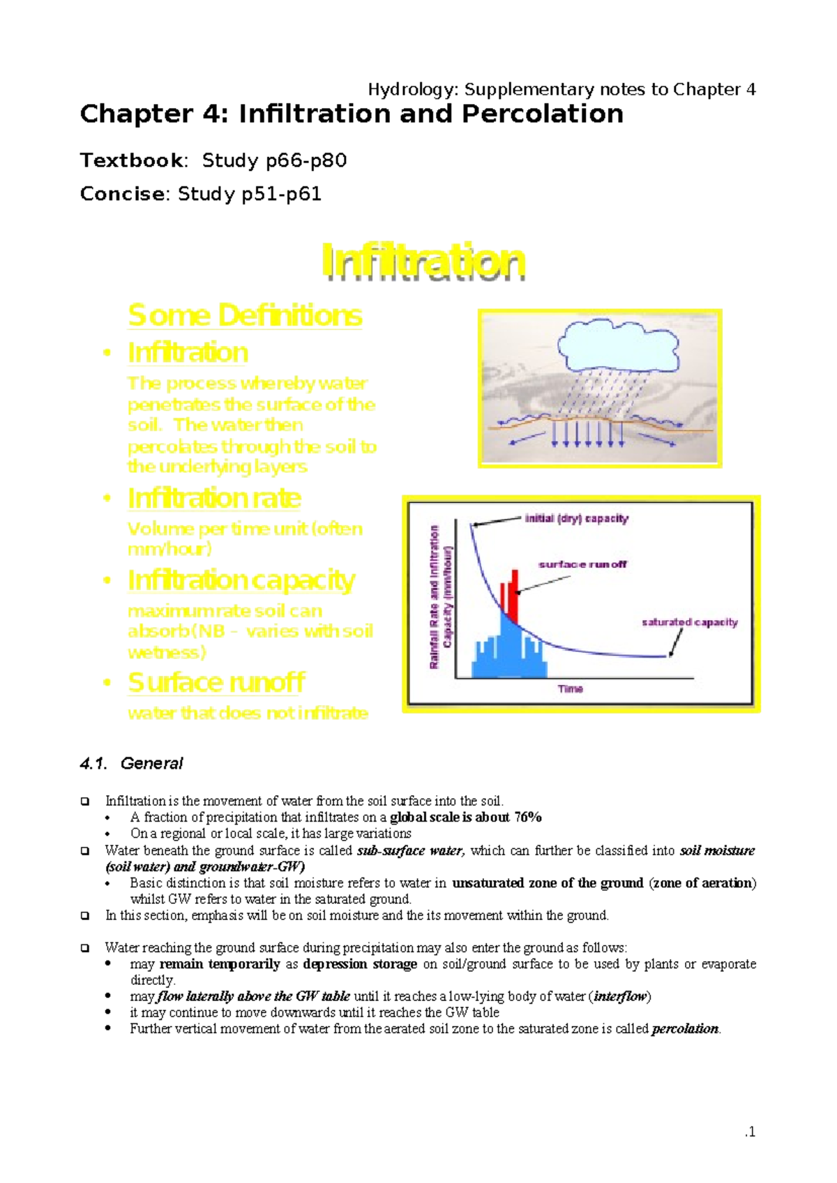 chapter 4 tutorial and memo - Hydrology: Supplementary notes to Chapter ...