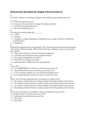 Econ 151 Week 11 Study - Chapter 14 revised - ECON 151 Prepare: Chapter 14 Name: Jacob Jackson ...
