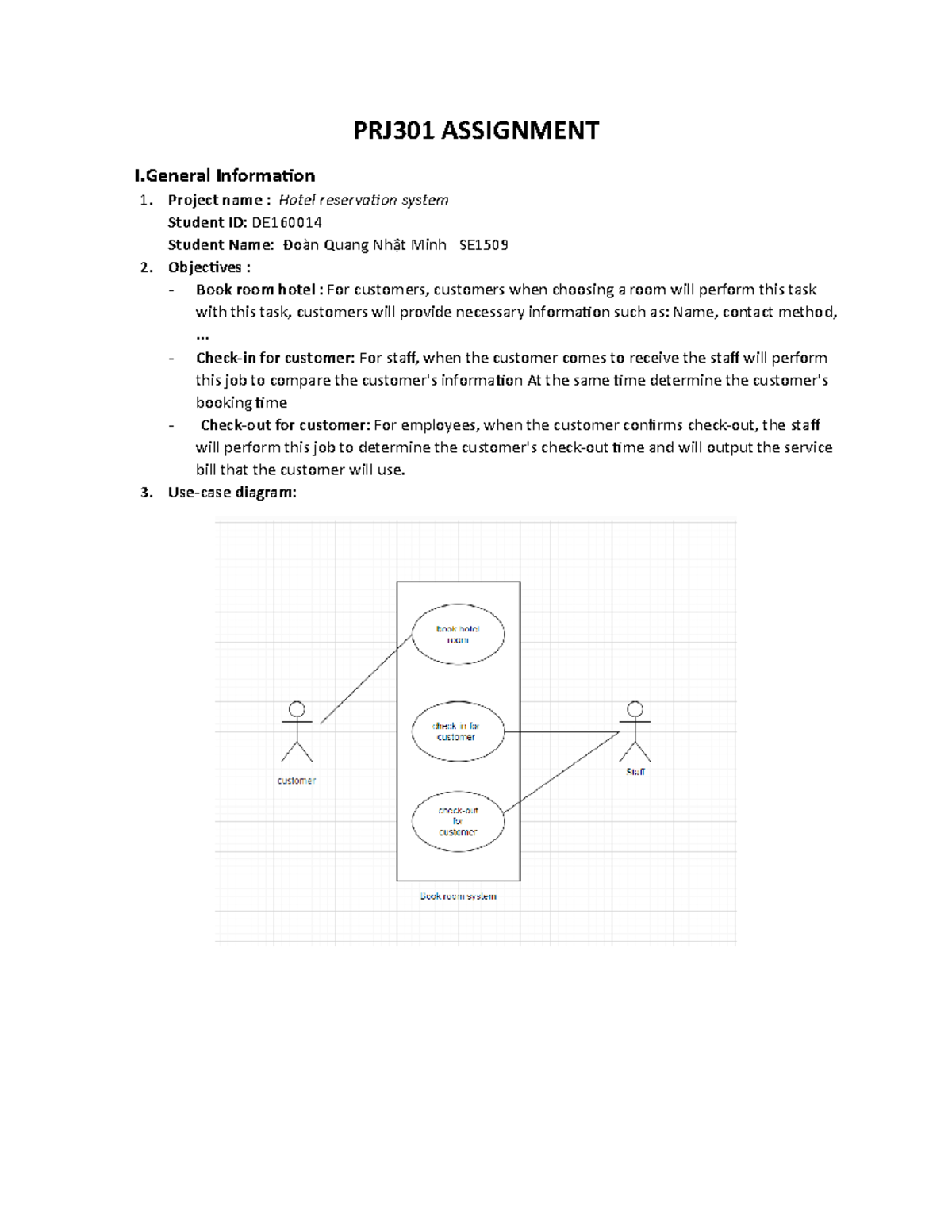 Demoproject 321 prj - PRJ301 ASSIGNMENT I Information Project name ...