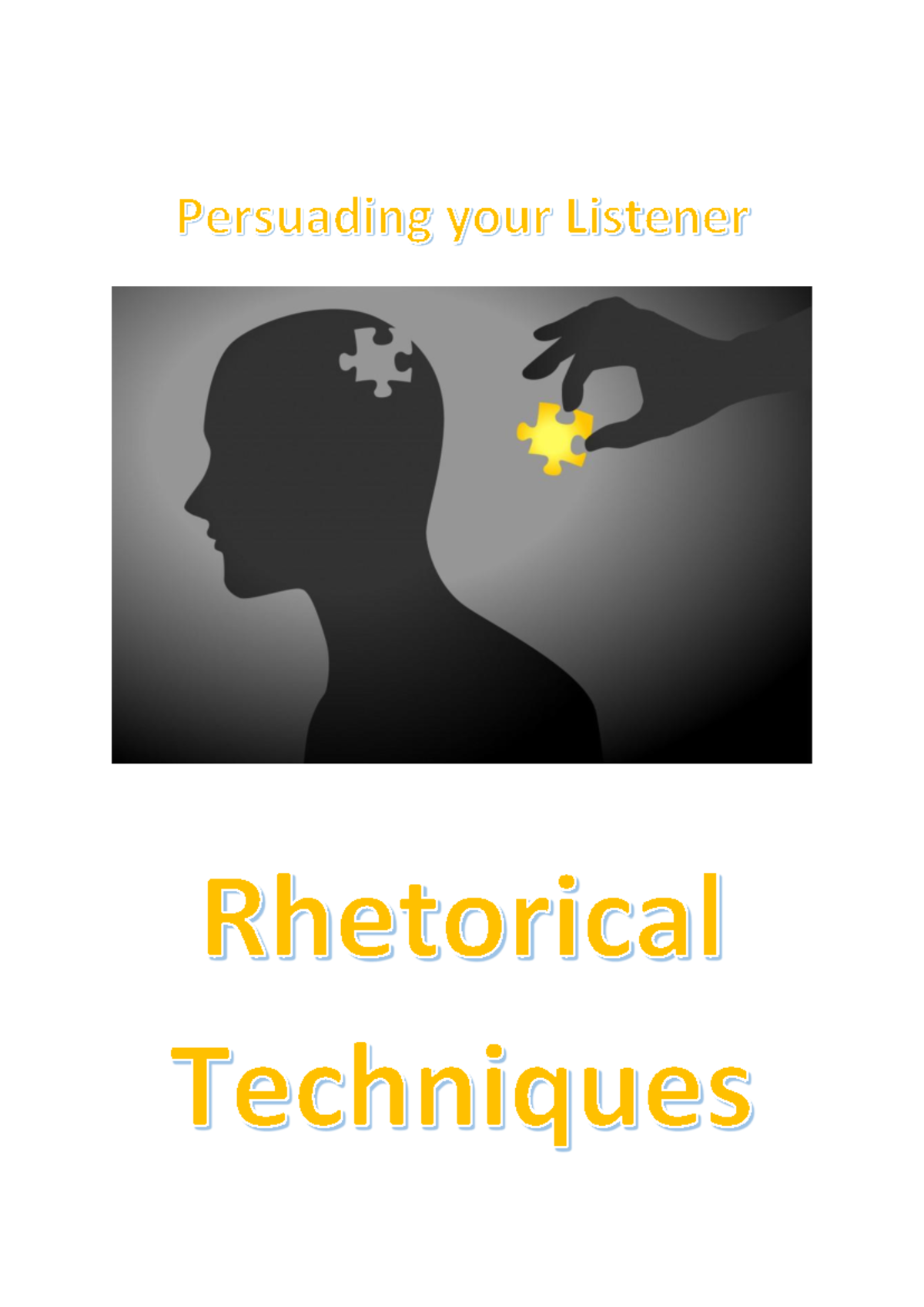 Glossary of Rhetorical Techniques for Effective Communication - Studocu