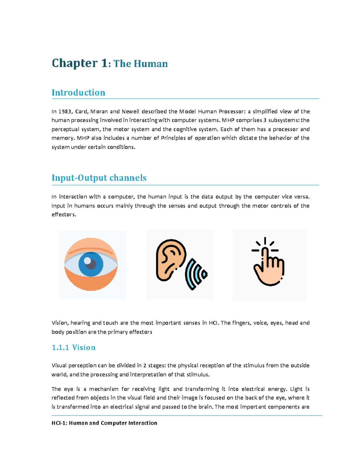 Chapter 01 - HCI-1 Human-Computer Interaction Overview and Insights ...