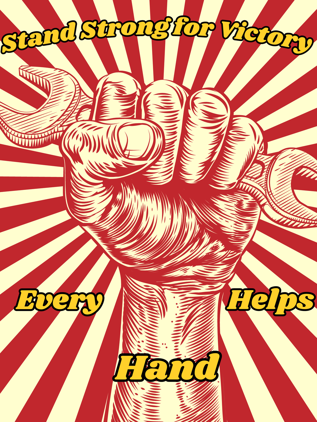Propaganda Poster - S t a n d S t r o n g f o r V i c t o r y S t a n d ...