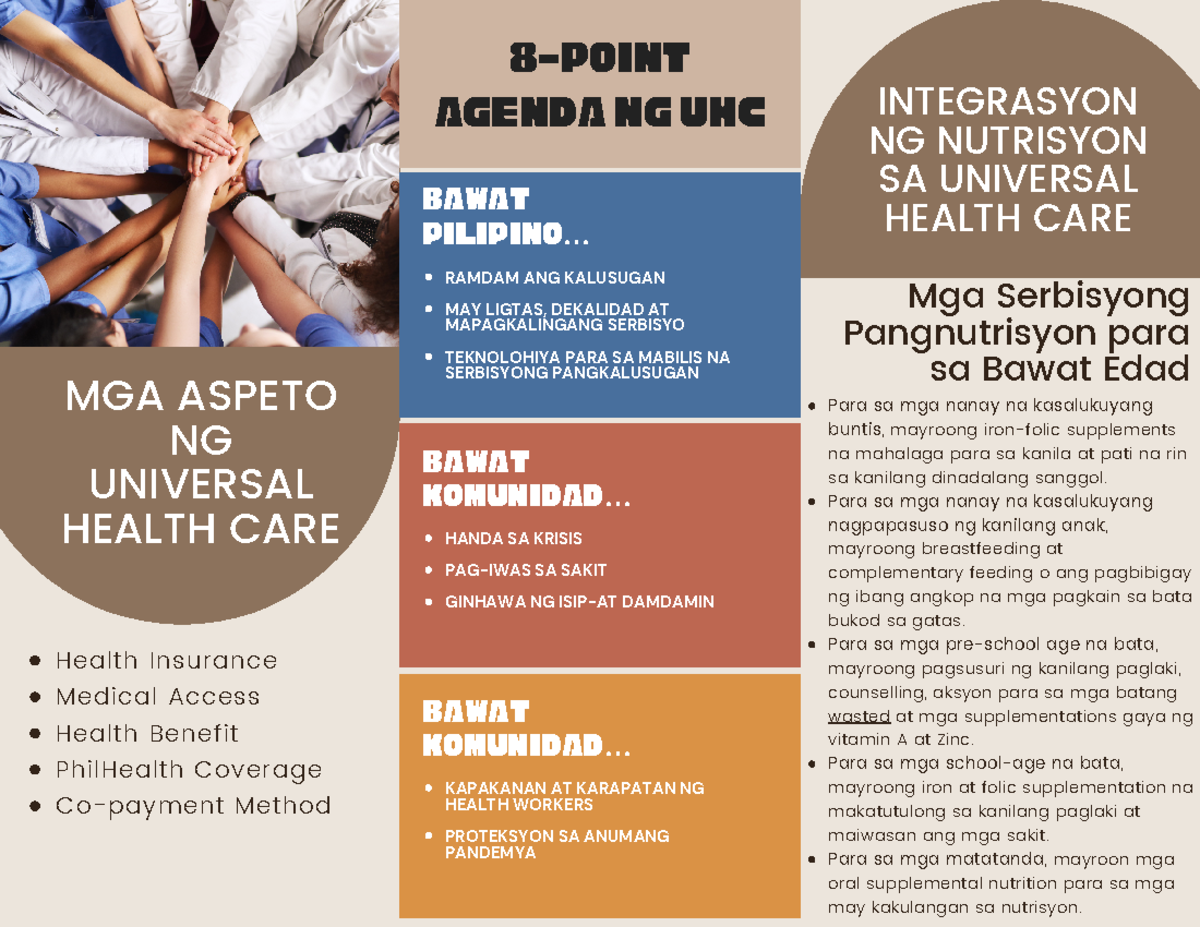 IEC Materials for Pub. Health Nutrition: UHC Act & Nutritional Services ...